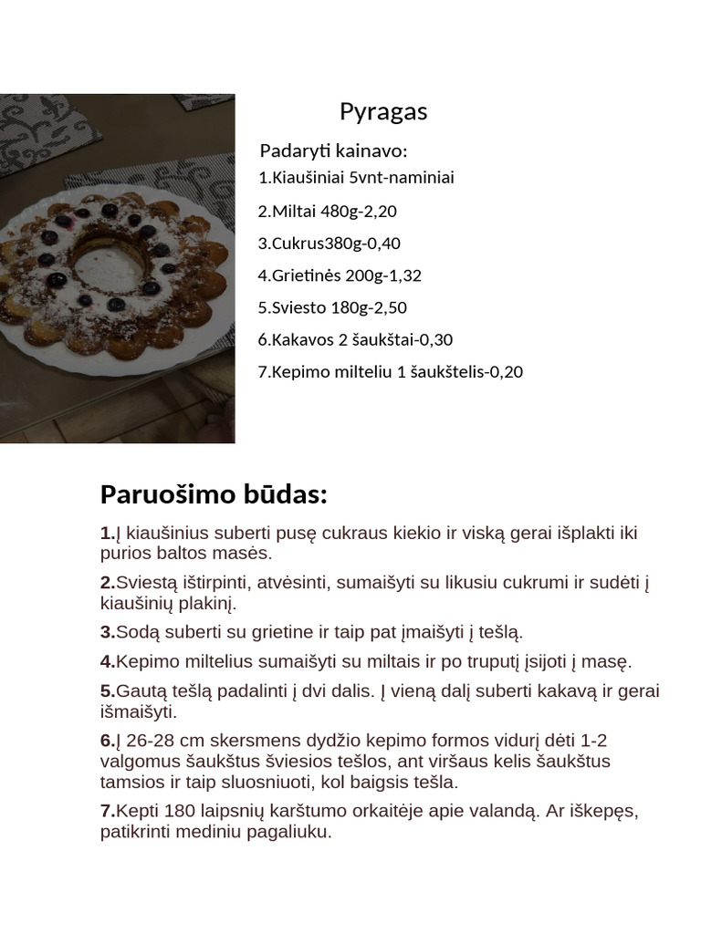 Pyragas | PDF