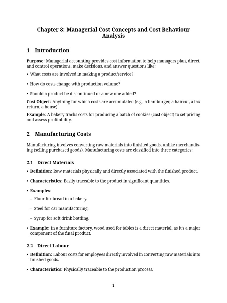 Managerial Cost Concepts and Cost Behaviour | PDF | Regression Analysis | Inventory