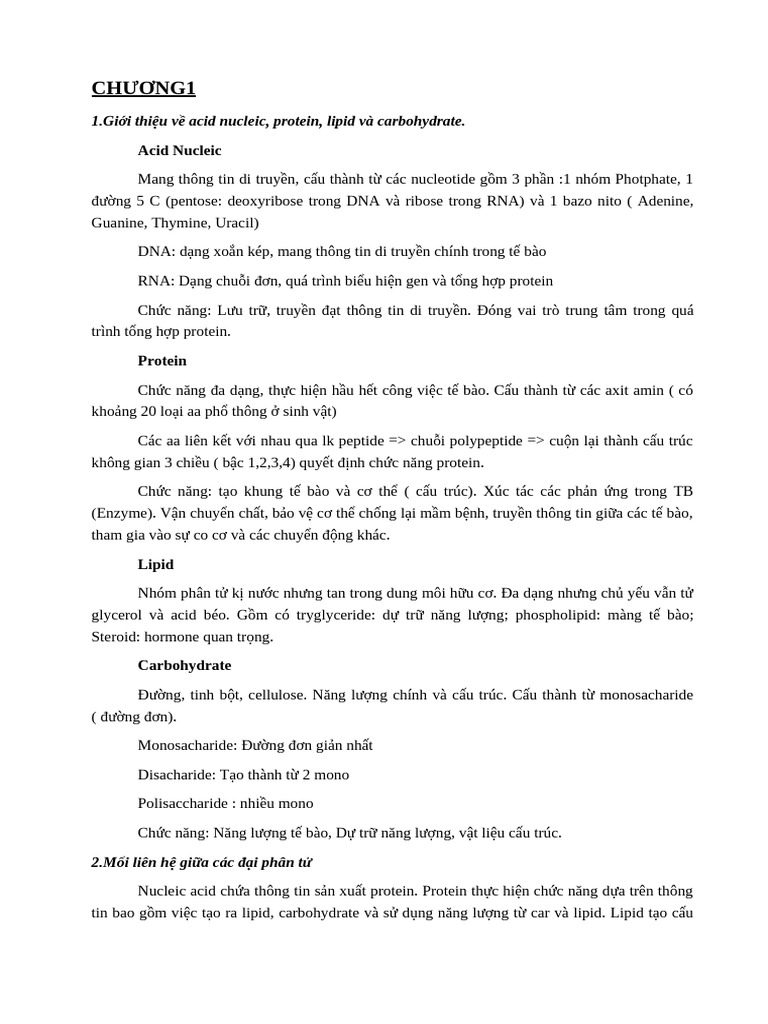 Ôn SHPT | PDF