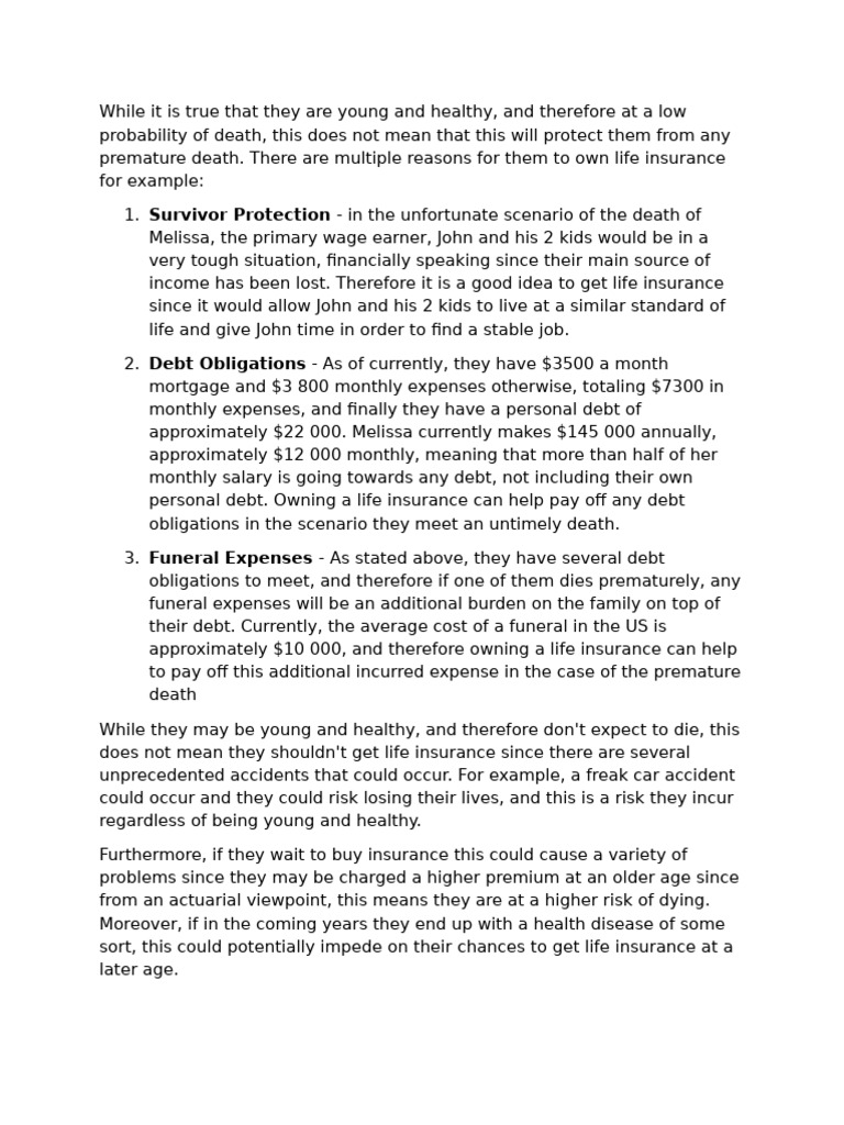 Life Insurance Case Study | PDF | Life Insurance | Insurance