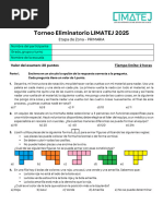 Torneo LIMATEJ 2026 - Secundaria | PDF