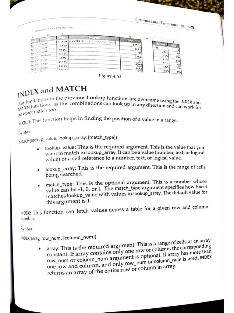 Excel Index and Match Function | PDF