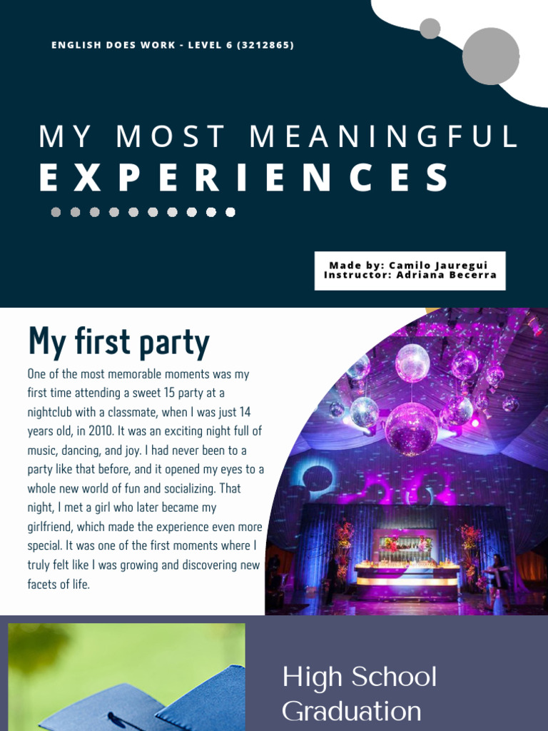 Meaningful Life Experiences Recap | PDF