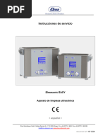 Manual de Usuario Elmasonic Easy | PDF | Ultrasonido | Quemar