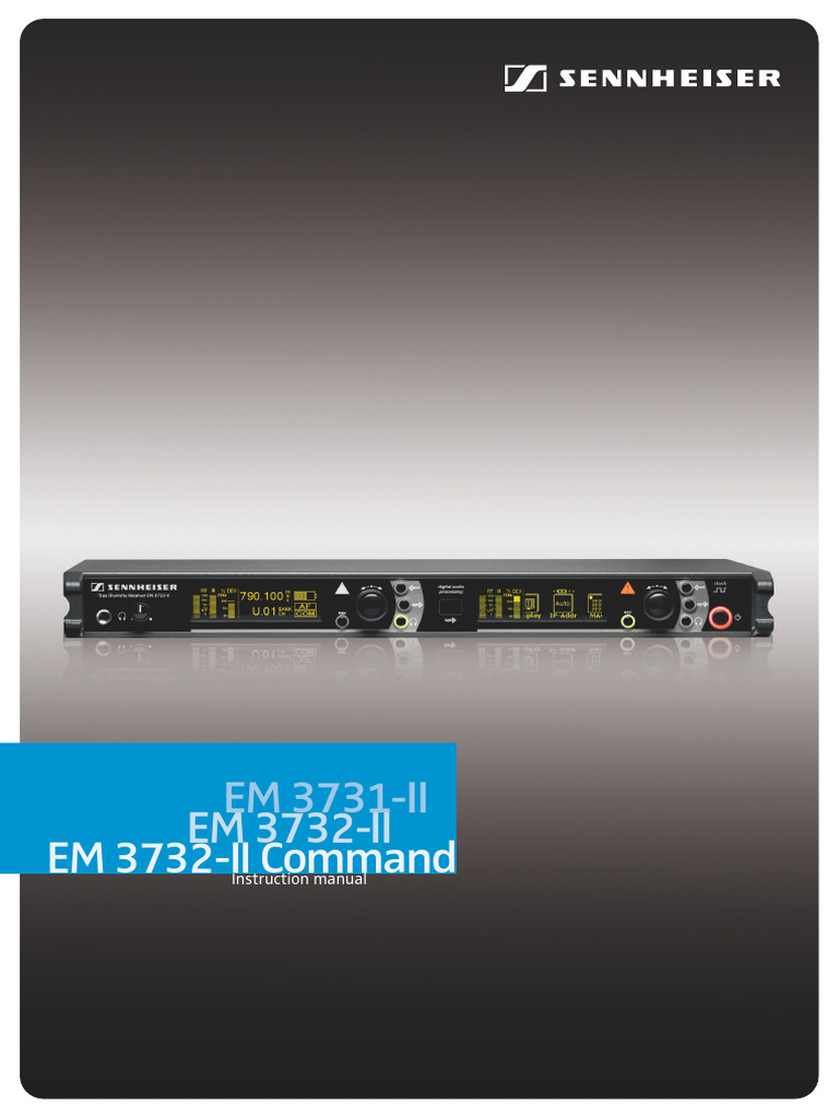 Sennheiser em 3732 II User Manual | PDF | Mains Electricity ...