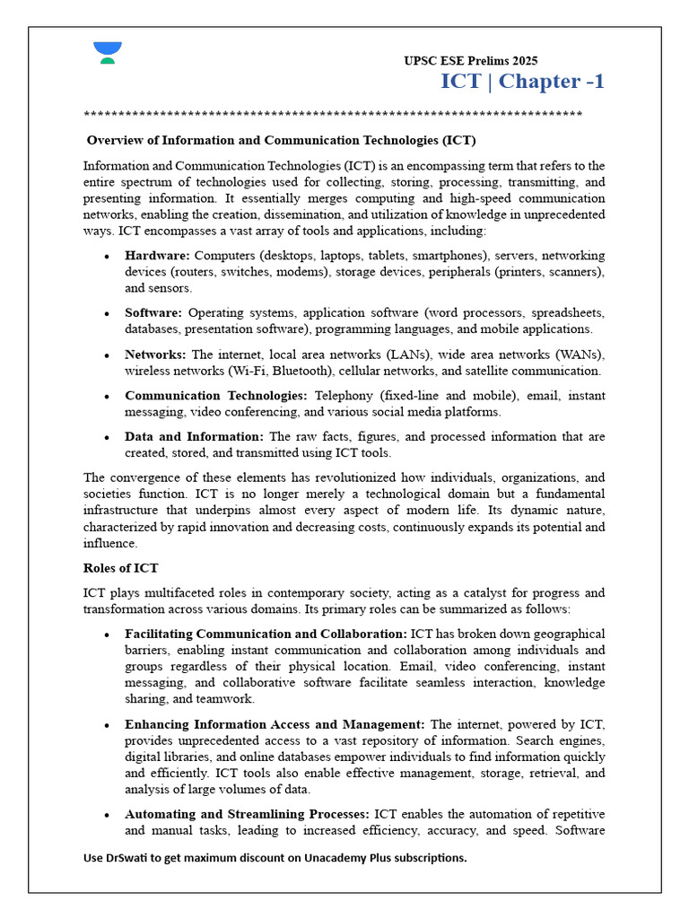 ICT-till Now - 250514 - 224800 | PDF | Random Access Memory | Read Only Memory