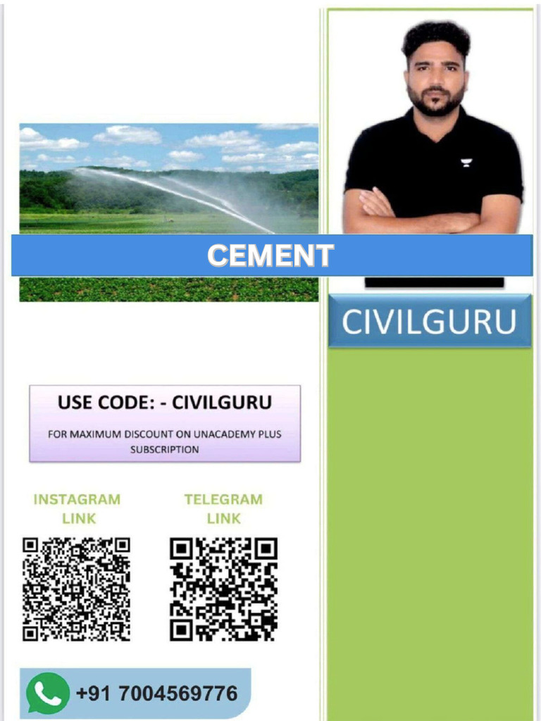 Cement Notes PDF | PDF