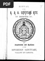 Ancient and Primitive Rite of Memphis Misraim | PDF