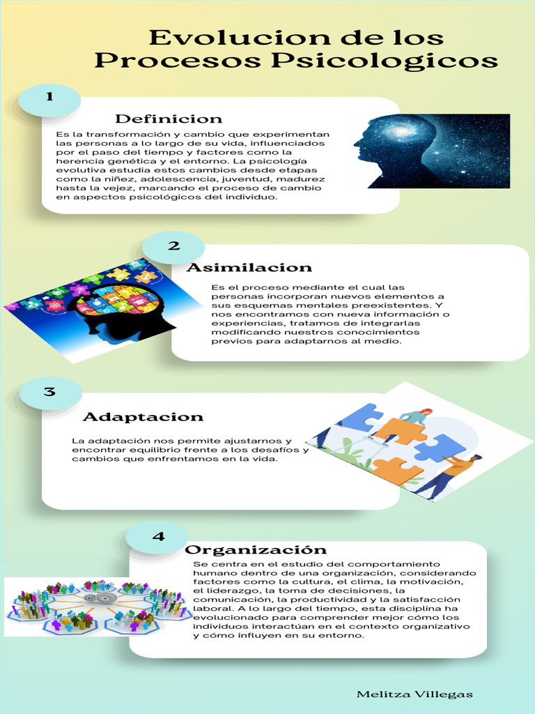 Infogracia de La Evolucion de Los Procesos Psicologicos | PDF | Palabra | Sicología