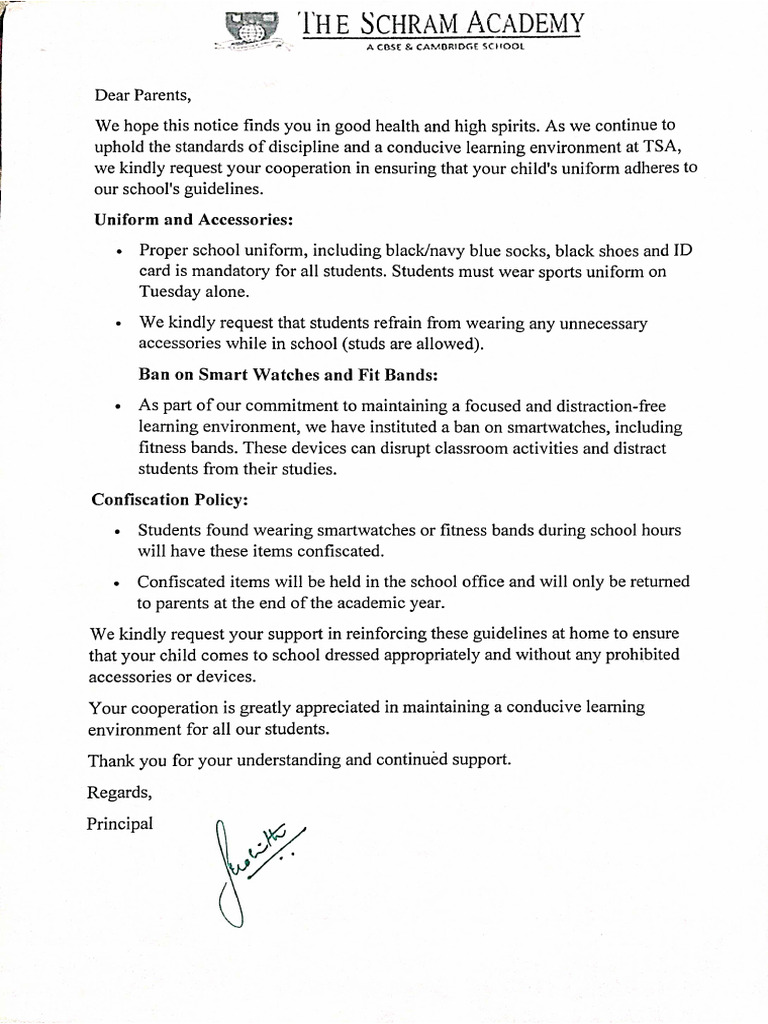 School Circular | PDF