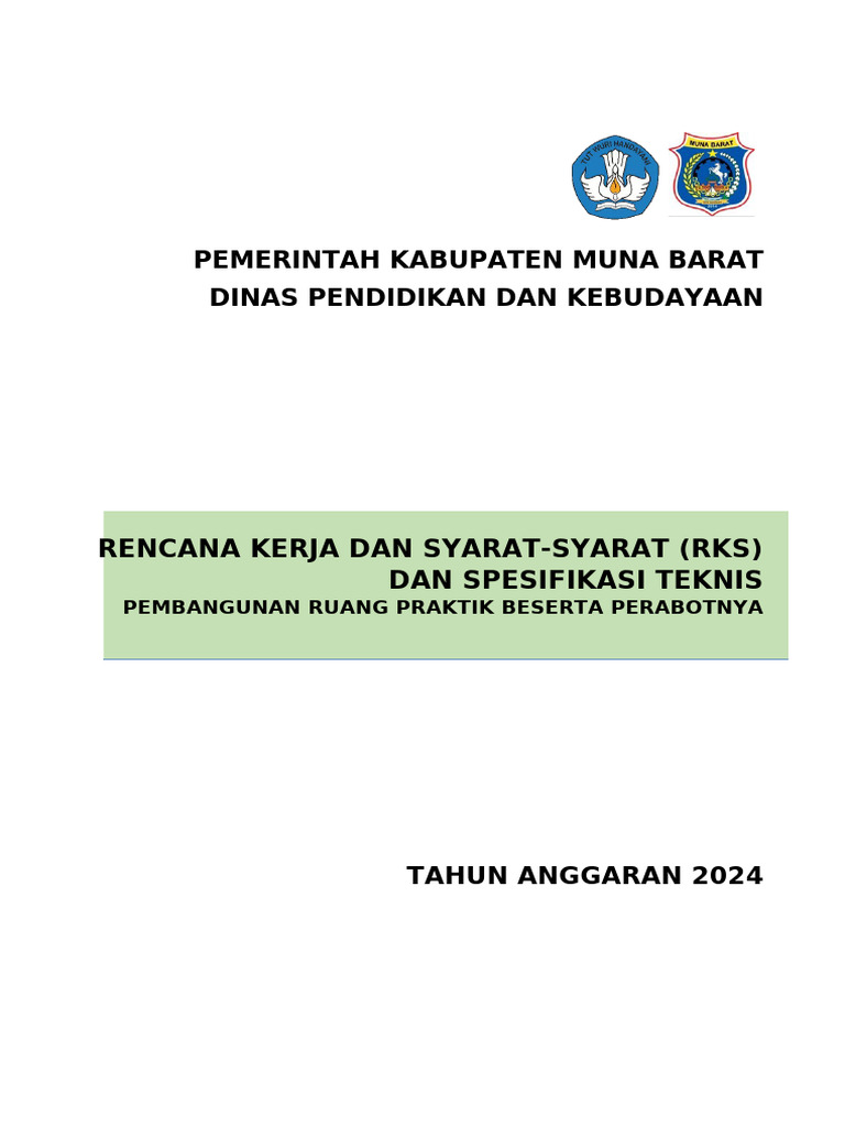 3. RKS dan Spesifikasi Lab Komputer SKB | PDF