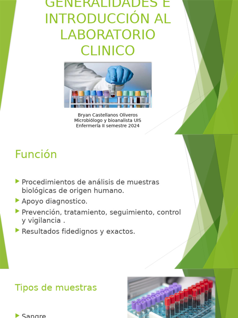 Generalidades e Introducción Al Laboratorio Clinico | PDF | Sangre | Glóbulo rojo