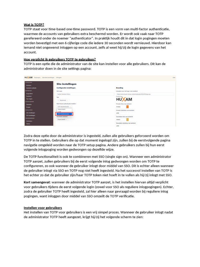 TOTP Documentatie | PDF