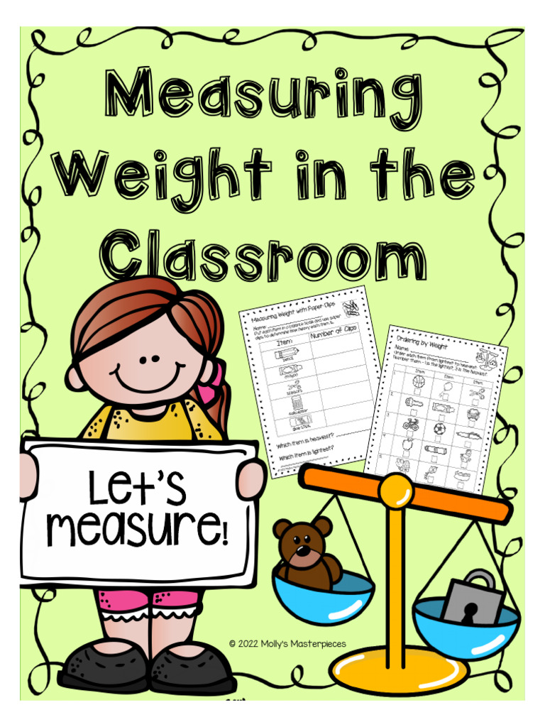 Classroom Weight Measurement Activities | PDF | Weighing Scale | Weight