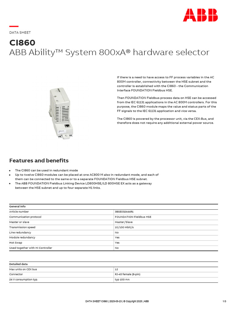 Product CI860 | PDF | Bit Rate | Computer Architecture