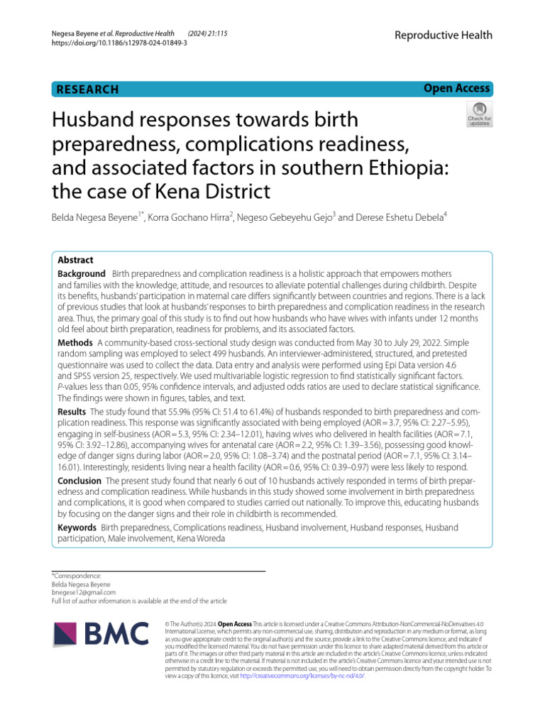 2024 Article 1849 | PDF | Maternal Death | Childbirth