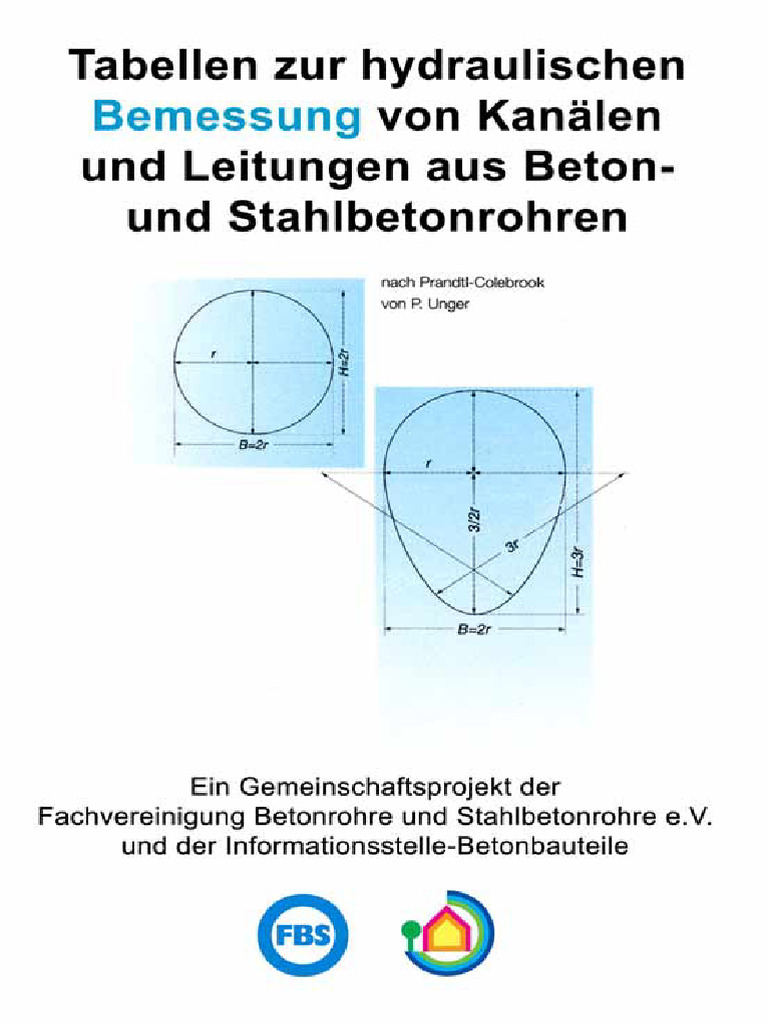 Tabellen Zur Hydraulischen Bemessung | PDF