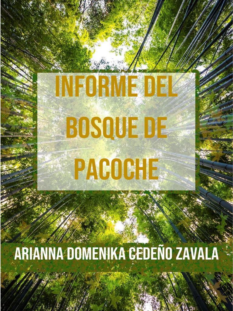 Flora y Fauna del Bosque de Pacoche | PDF