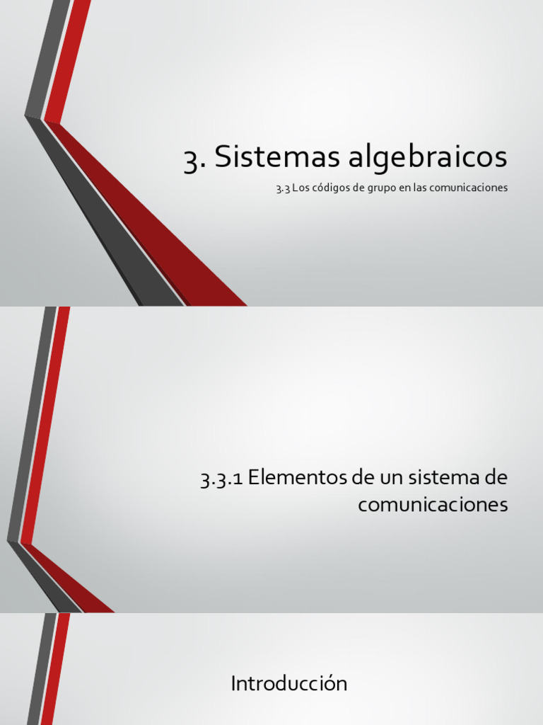 3.3 Los Códigos de Grupos en Las Comunicaciones | PDF | Algoritmos | Detección y corrección de ...