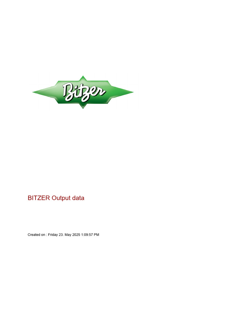 Bitzer Selection Software | PDF