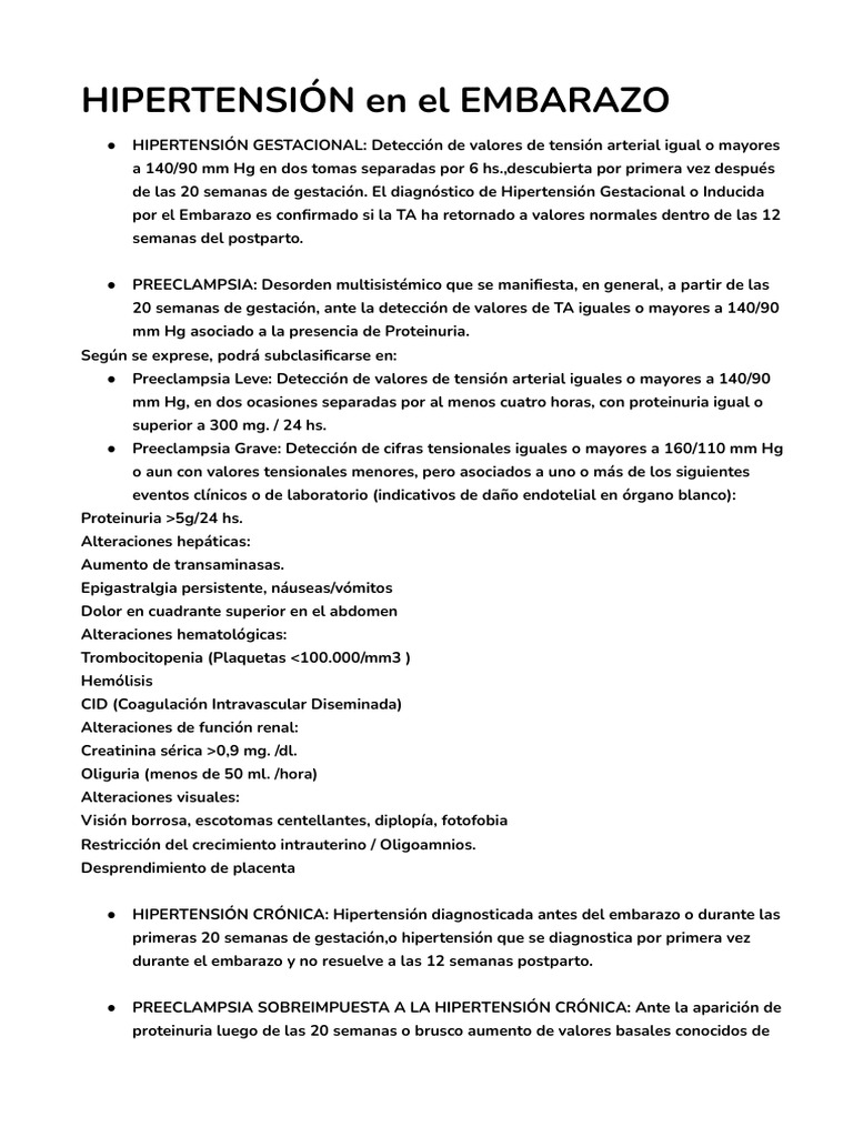 Trastornos Hipertensivos en el Embarazo | PDF | Hipertensión | El embarazo