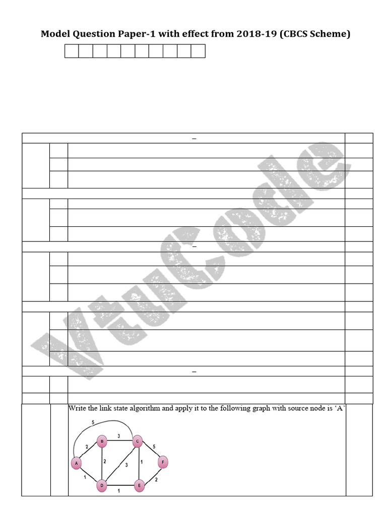 @vtucode - in Model Set 1 CN | PDF | Transmission Control Protocol | Encryption