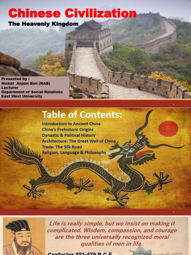 Topic 7 Chinese Civilization | PDF | Silk | Confucianism