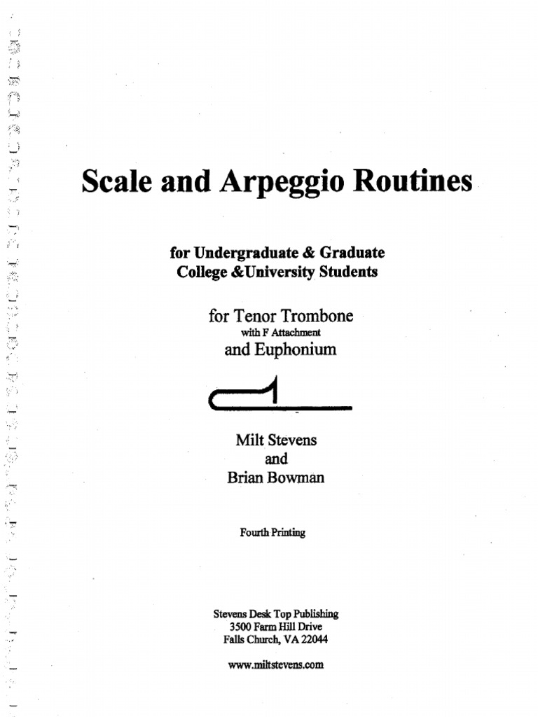Stevens - Scales and Arpeggio Routines | PDF