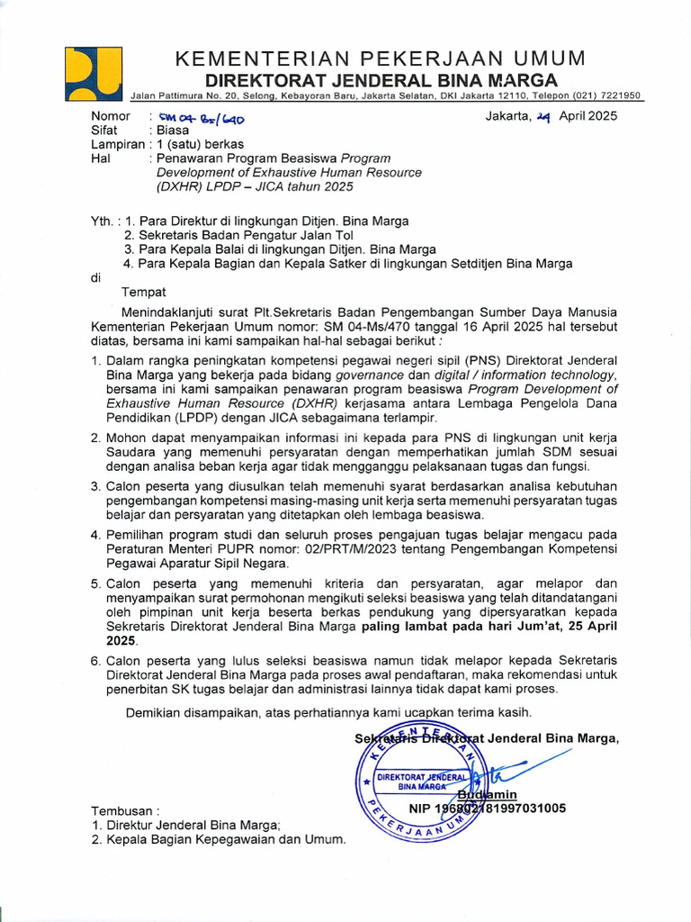 471 - Penawaan Program Beasiswa Program Development of Exhaustive Human ...