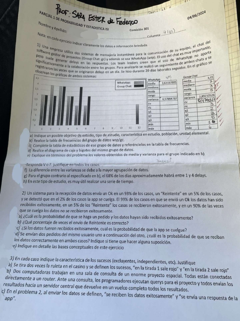 PyE - 1° Parcial - 2024-06-04 | PDF