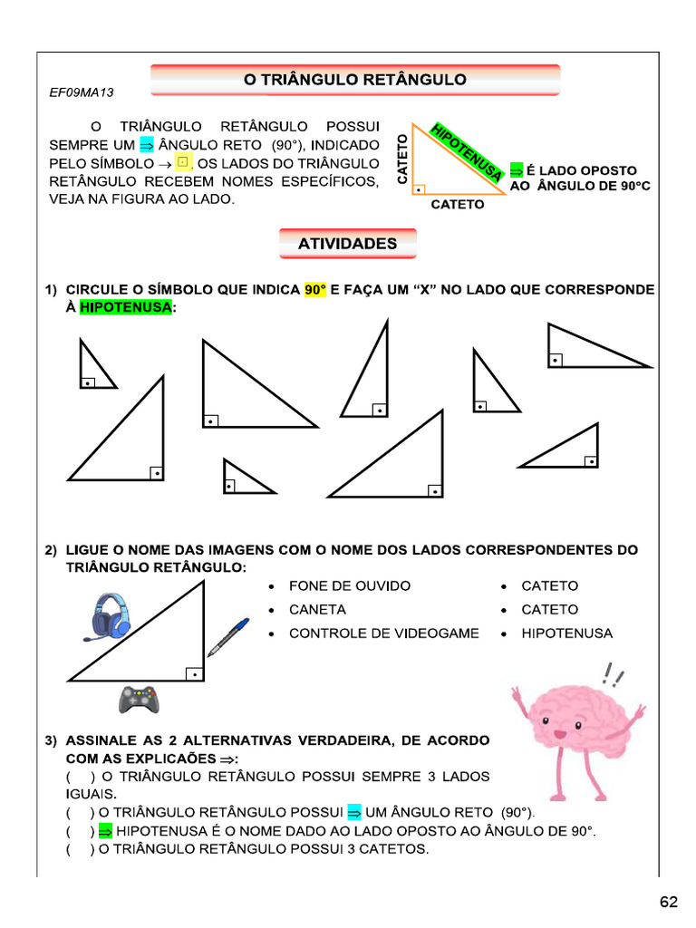Triângulo Retângulo | PDF