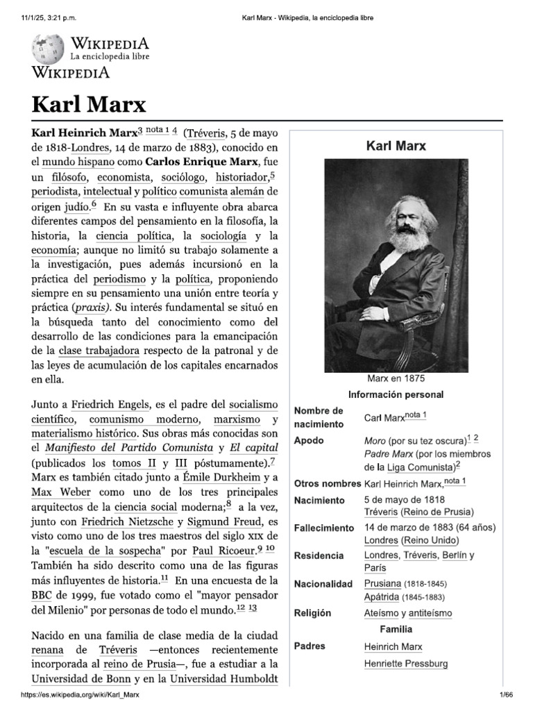 Karl Marx | PDF