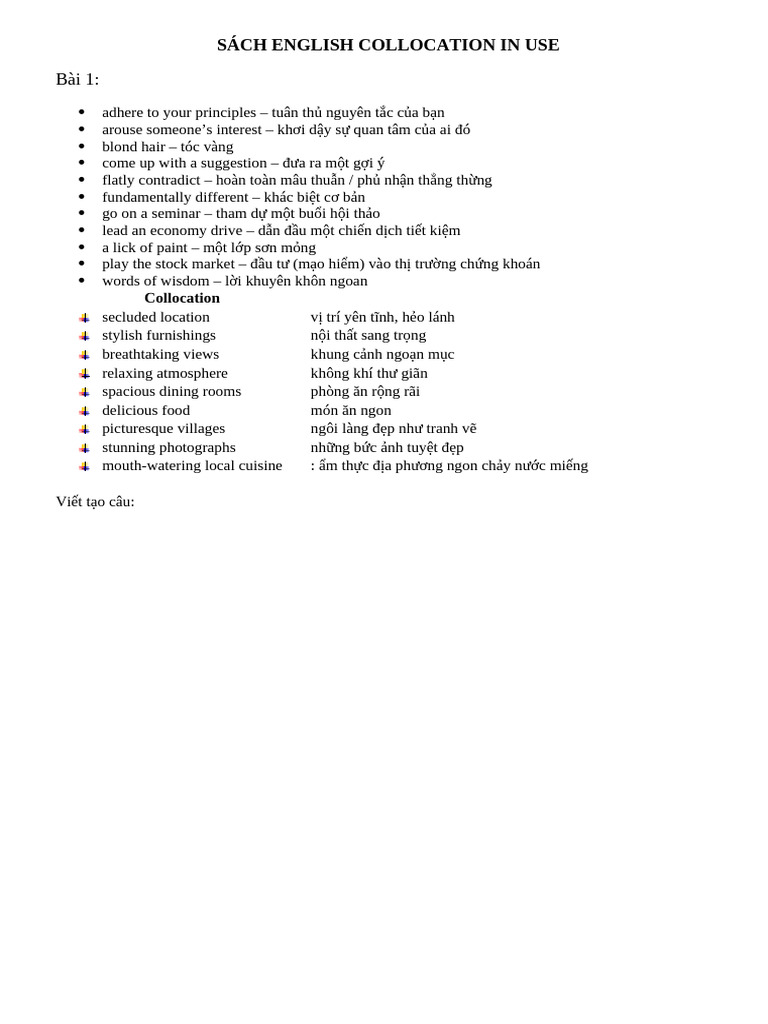 SÁCH ENGLISH COLLOCATION IN USE | PDF