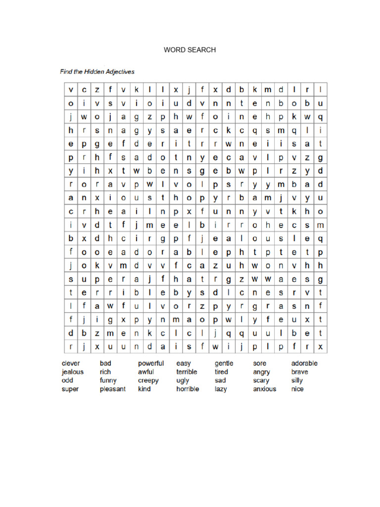 Adjectives Tecmi | PDF