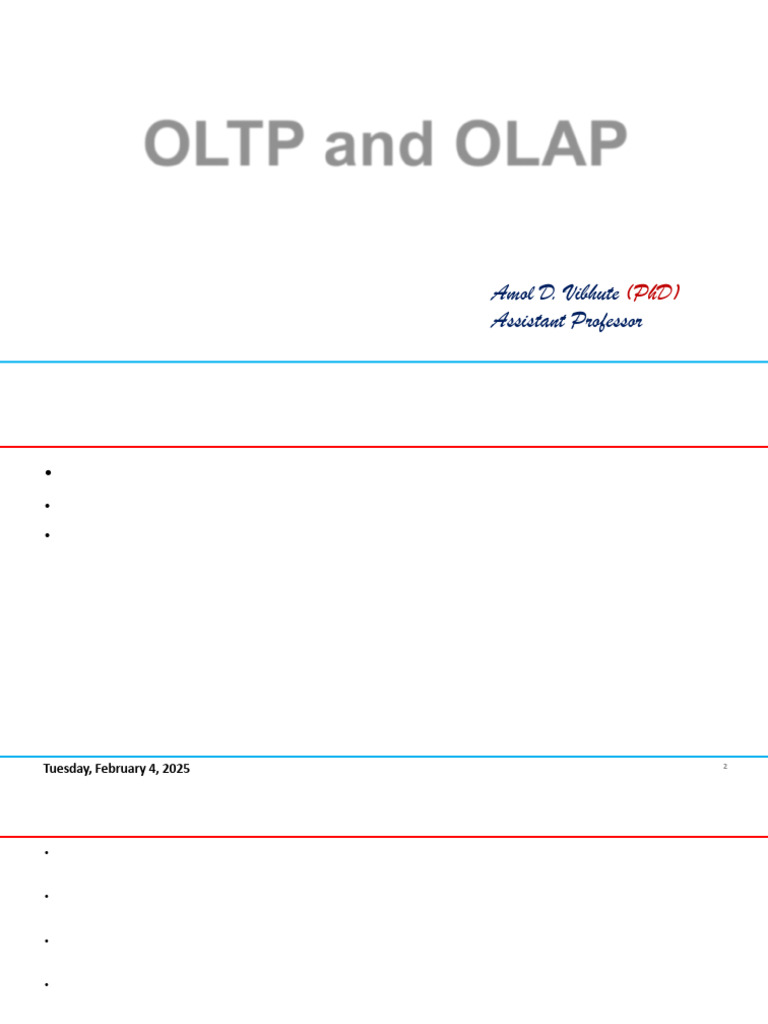 Chapter - 3 - OLAP and TLAP | PDF | Data Warehouse | Data Management Software