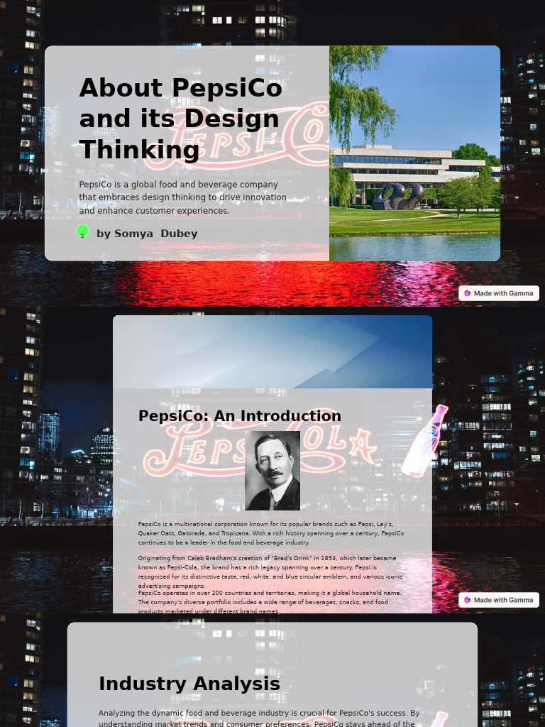 About PepsiCo and Its Design Thinking (4) | PDF | Pepsi Co | The Coca ...