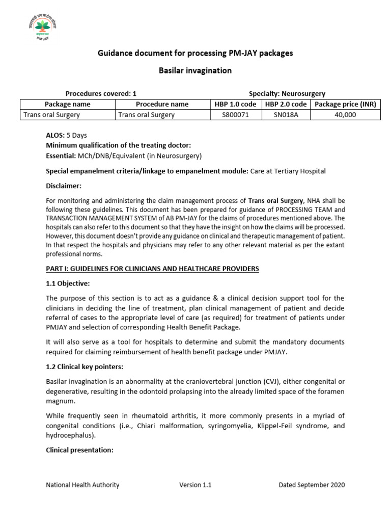 Basilar Invagination - Medco | PDF | Human Diseases And Disorders ...