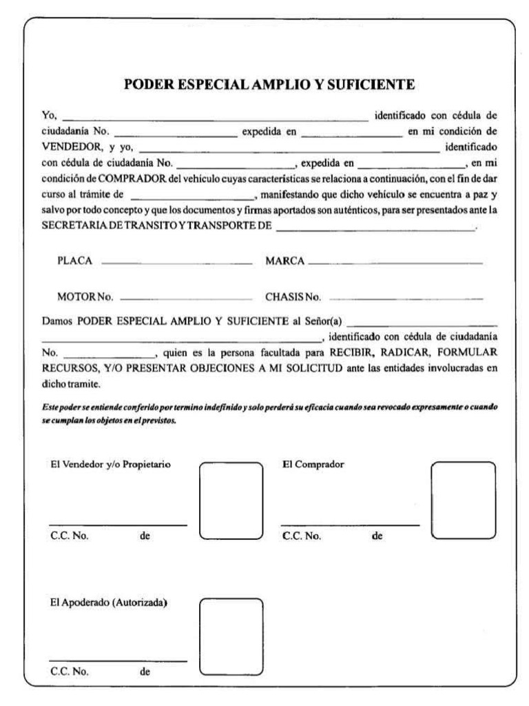 Contrato Mandato Poder Autorizacion | PDF