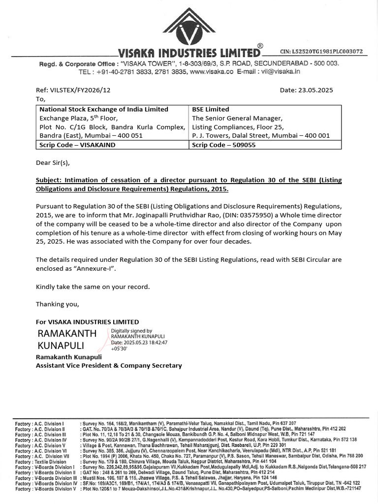 Digitally Signed by Ramakanth Kunapuli Date: 2025.05.23 18:42:47 +05'30' | PDF