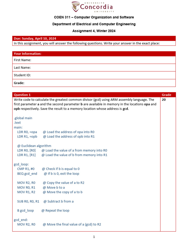 Assignment4 Winter2024 Sol | PDF | Computer Programming | Computing