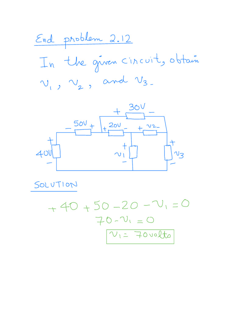 Circuit Analysis Problems and Solutions | PDF | Electronic Engineering ...