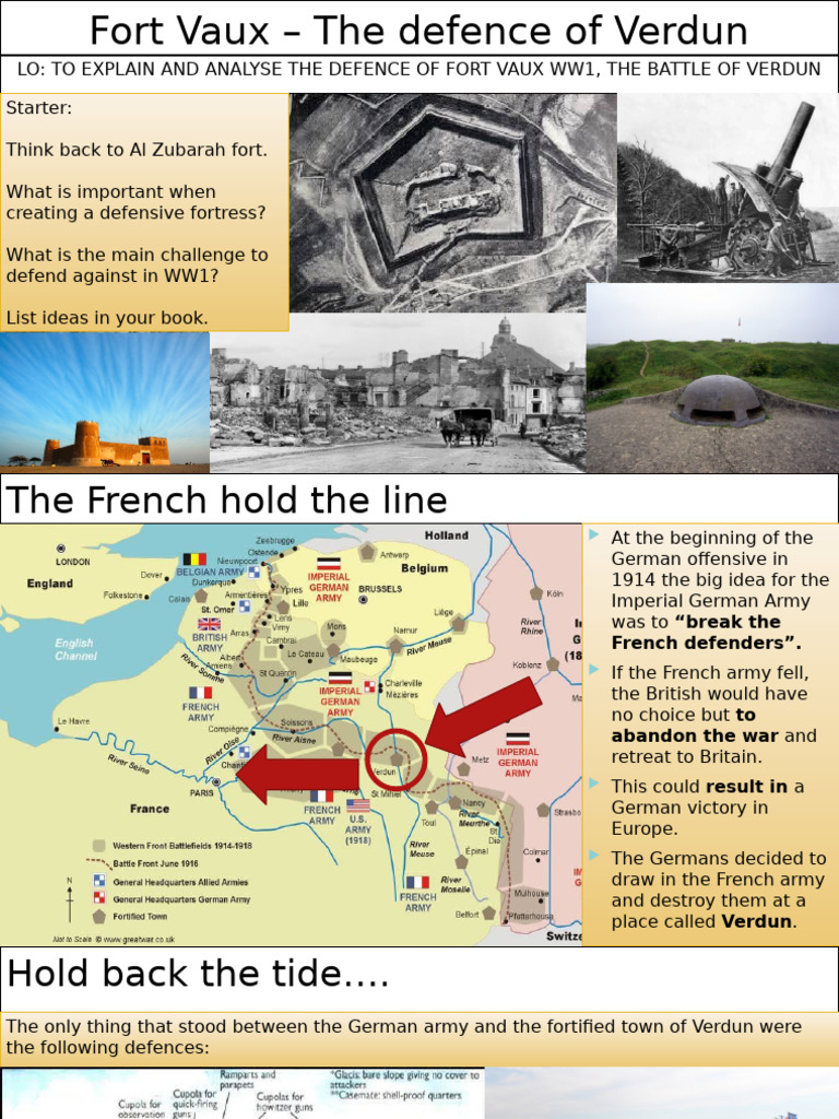 Fort Vaux: Key to Verdun's Defense | PDF | Fortification | Siege