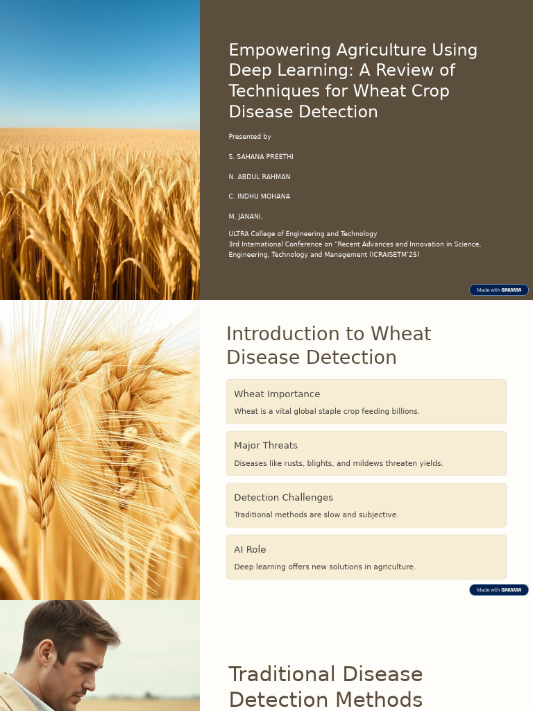Empowering Agriculture Using Deep Learning a Review of Techniques for Wheat Crop Disease ...