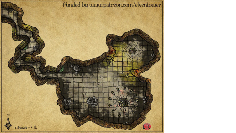 Dungeon Map For D&D | PDF