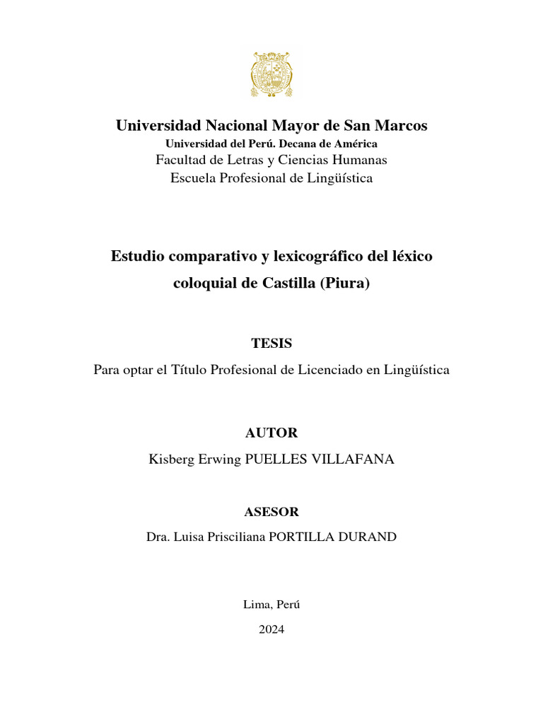 2024 TDL Estudio Comparativo y Lexicográfico Del Léxico Coloquial de ...
