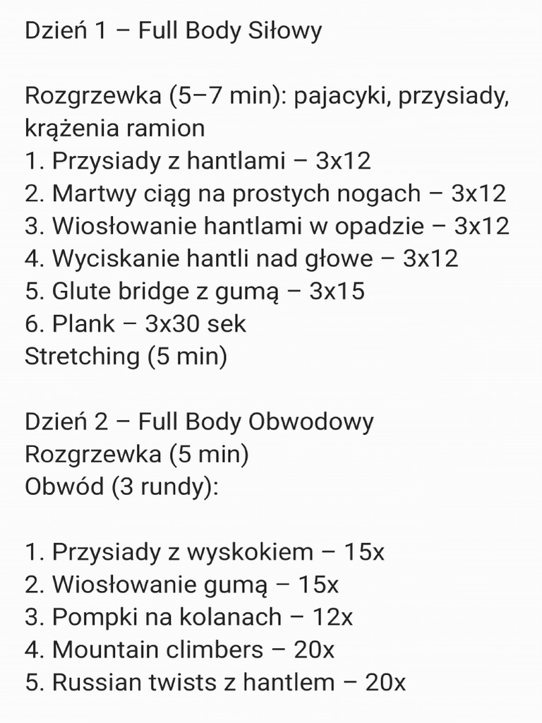 Plan Marta Full body | PDF