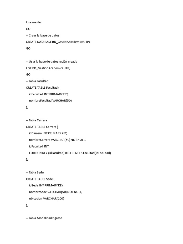 SQL - Utp | PDF | Bases de datos | SQL