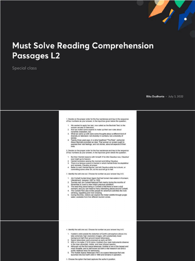 Must_Solve_Reading_Comprehension_Passages_L2_no_anno | PDF
