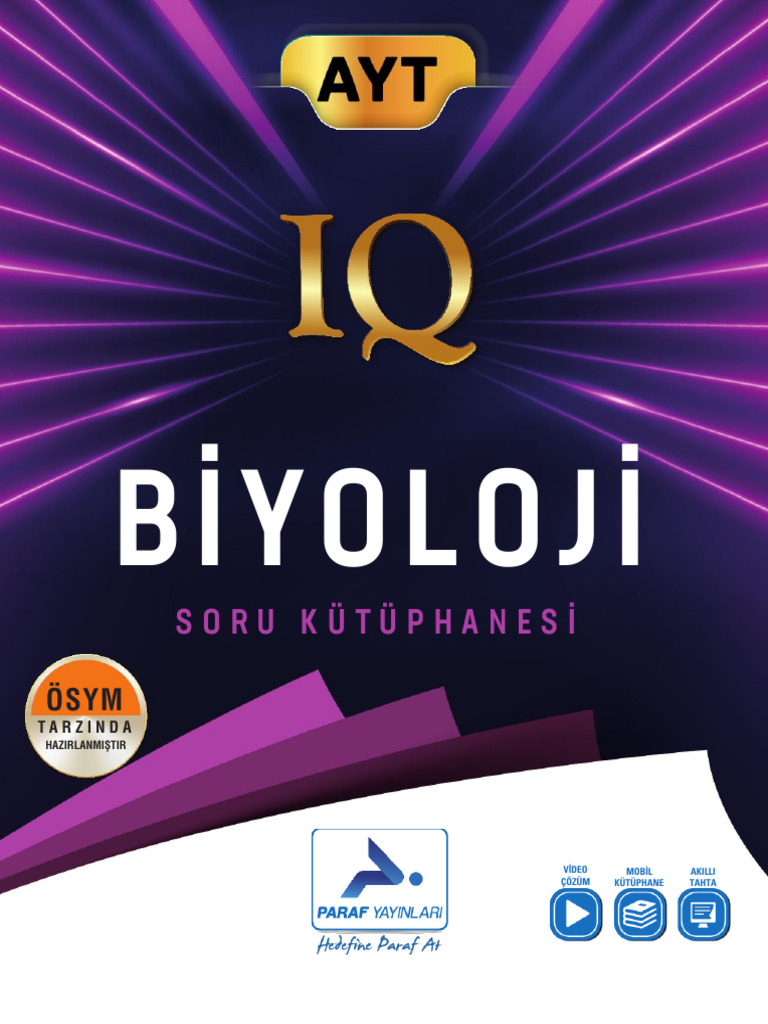 Paraf İq Ayt Bi̇yoloji̇ Soru Bankasi | PDF