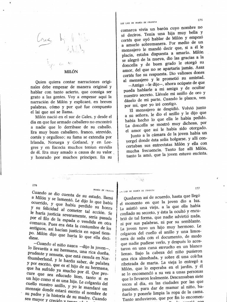 Lai Milon | PDF | Caballería